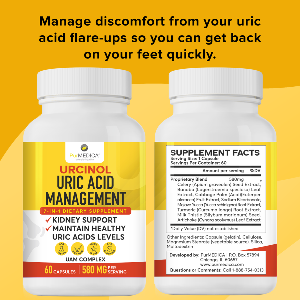 Urcinol | Powerful Gout Supplement | Brought to you by PurMedica ...