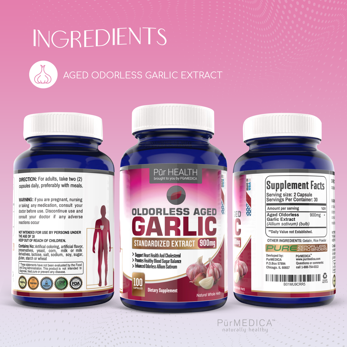 Odorless Aged Garlic Extract – PurMEDICA